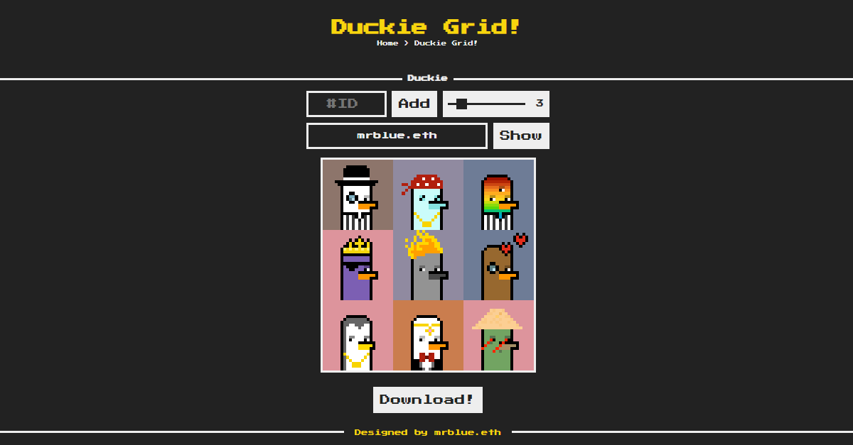 Duckie Grid!